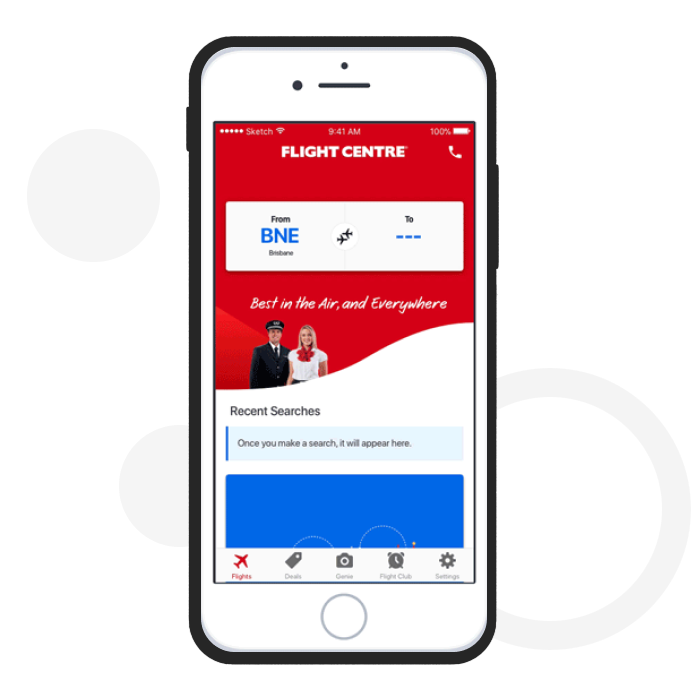 Flight Centre: Case Study On-Demand Travel Booking Service App