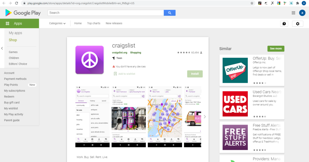 Cost To Develop A Classified App Like Craigslist