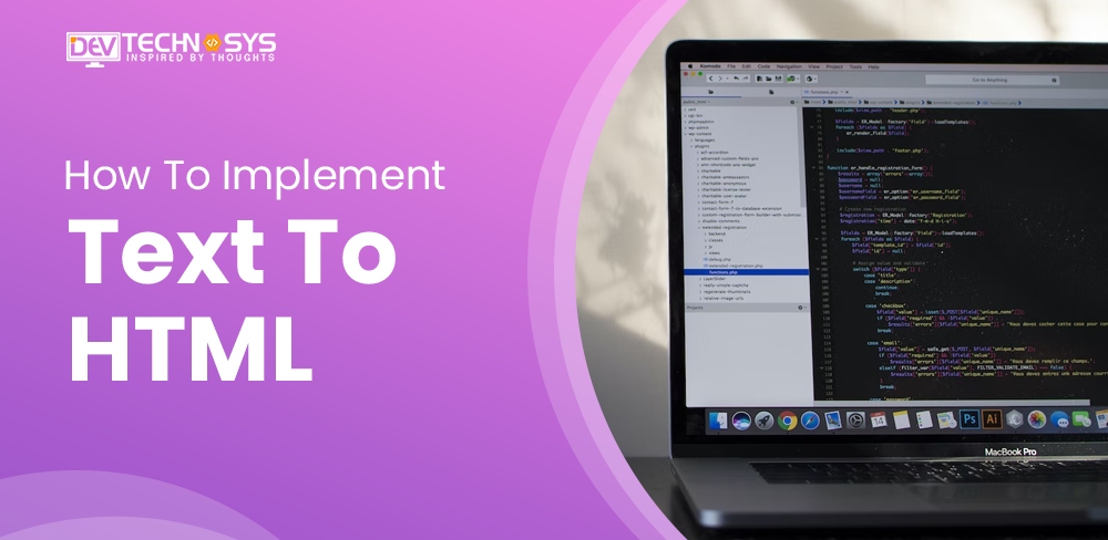 How To Implement Text To HTML