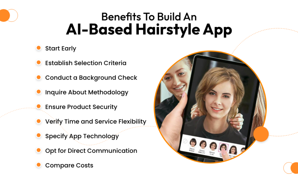 Steps To Build An AI-Based Hairstyle App?