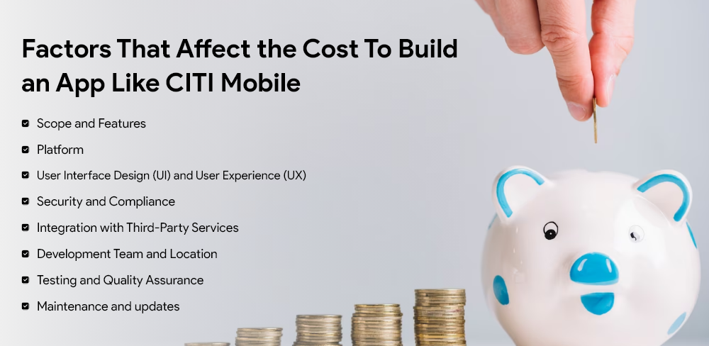 Cost To Build An App Like CITI Mobile In 2024
