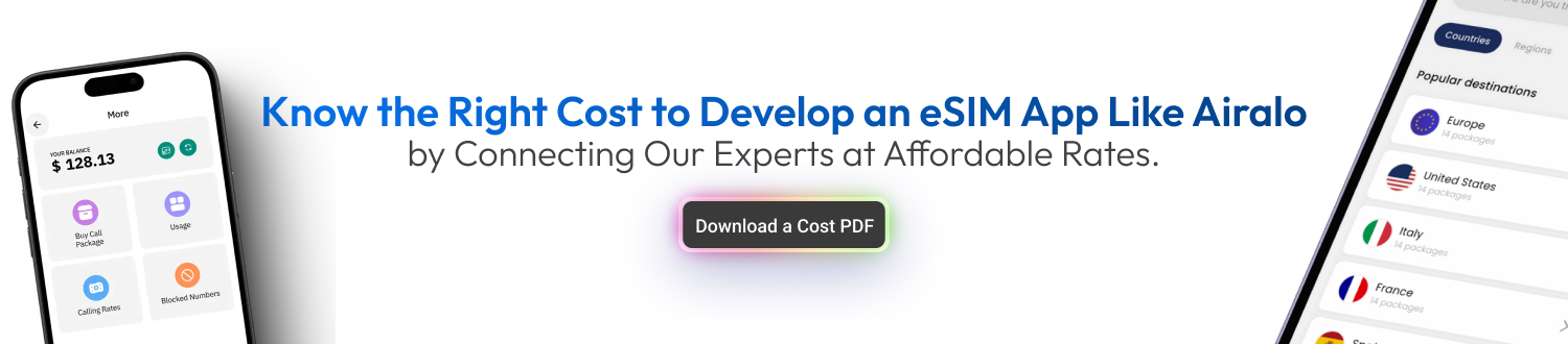 Cost To Develop An ESIM App In 2025: An Ultimate Guide